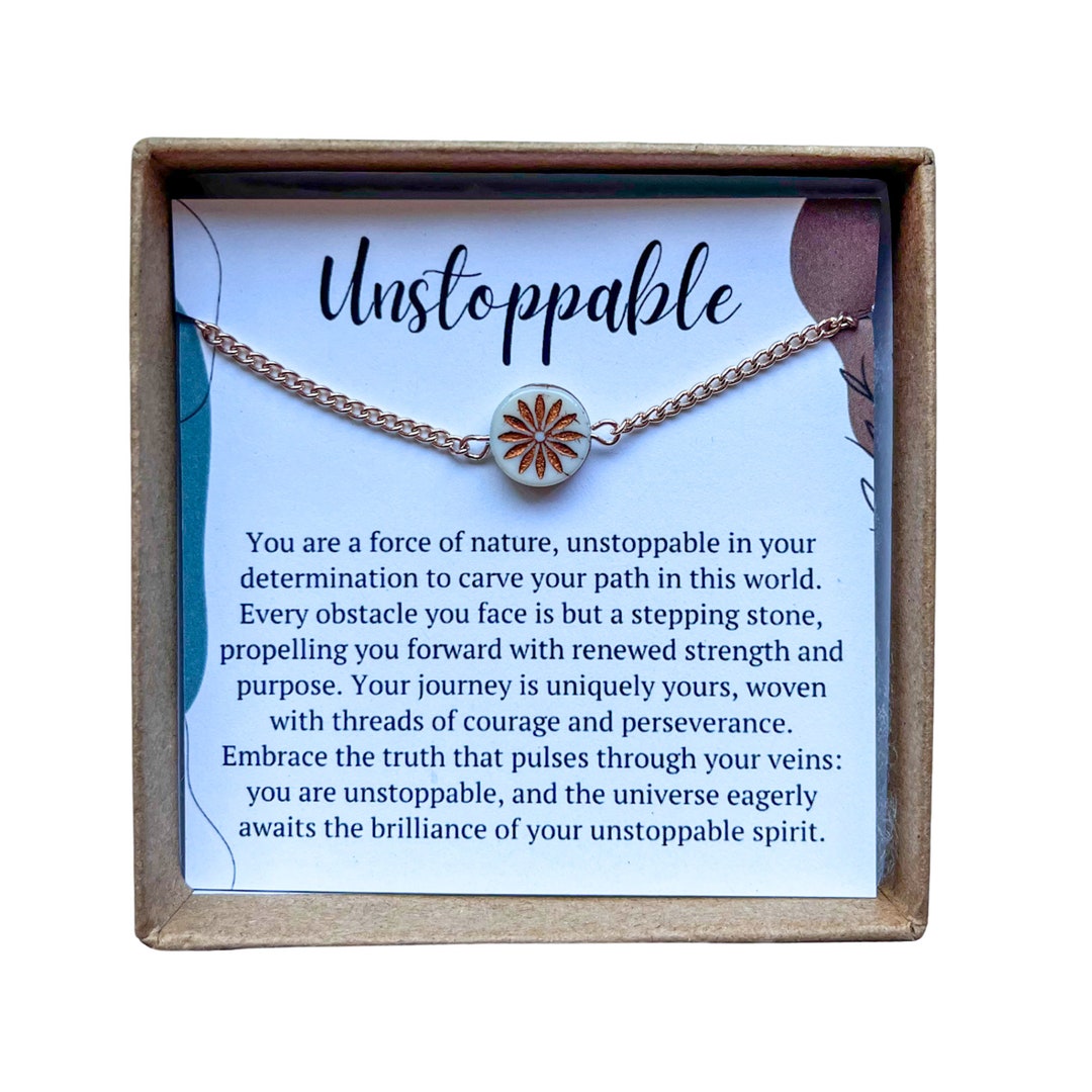 Unstoppable Necklace Strength of a Fighter Hardship Gift Gift of ...