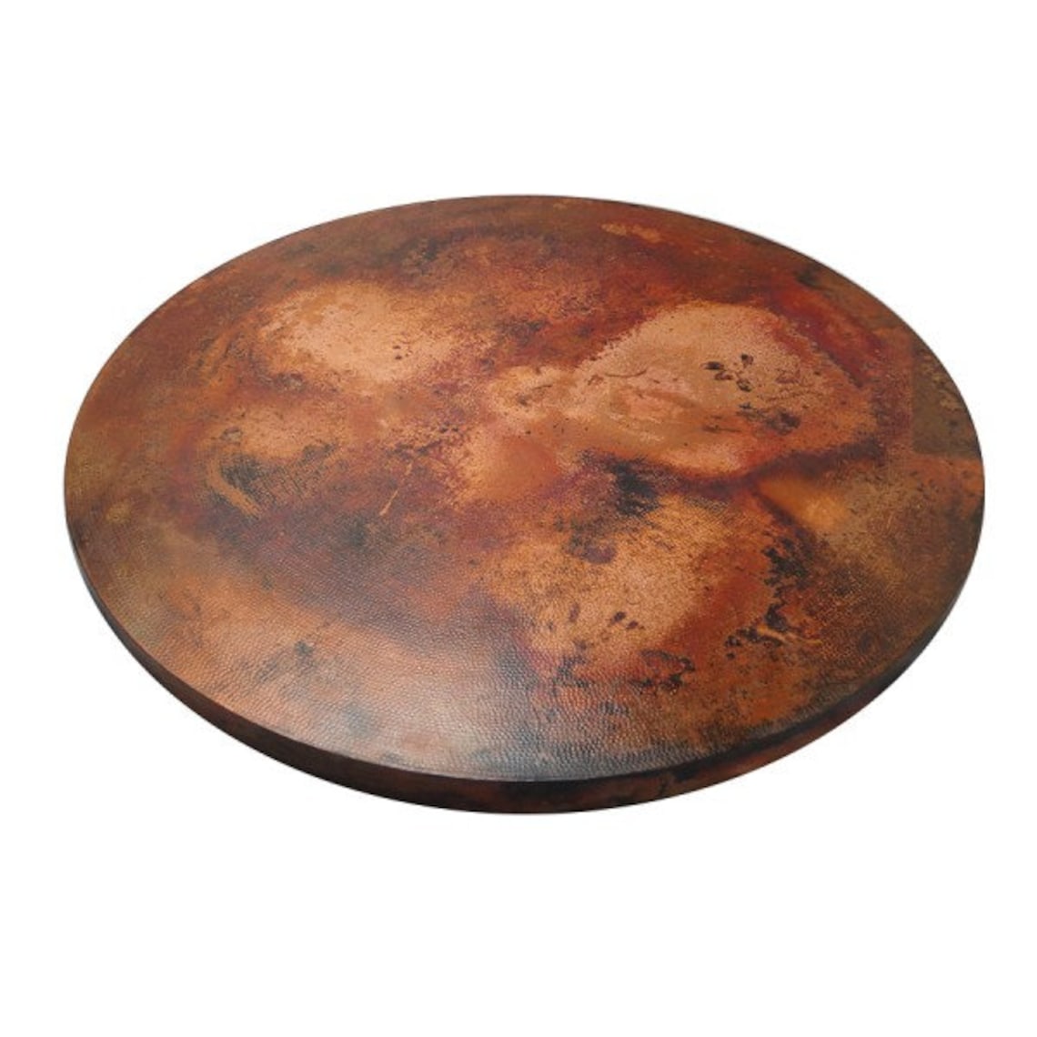 Copper Table Top Hammered ,round 55''TO 70" - Etsy
