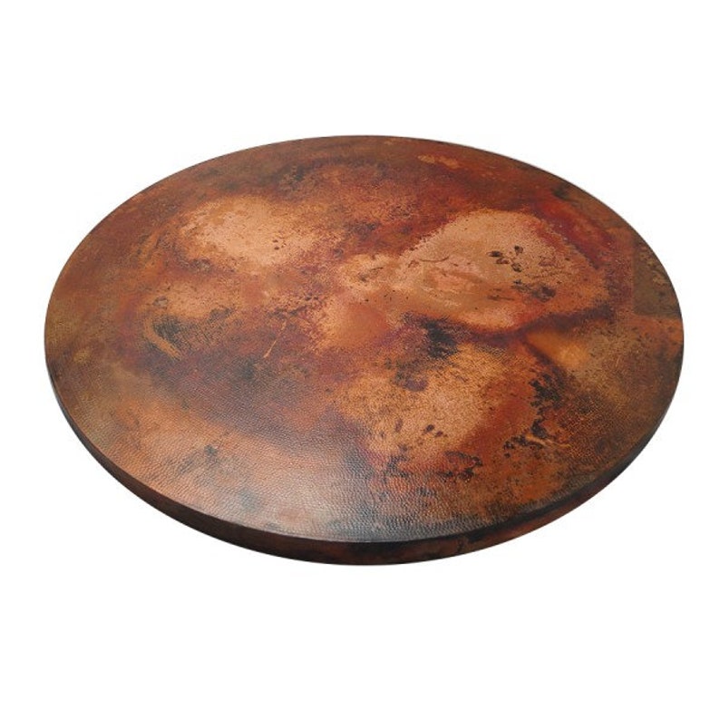 Copper Table Top Hammered ,round 55''TO 70" - Etsy