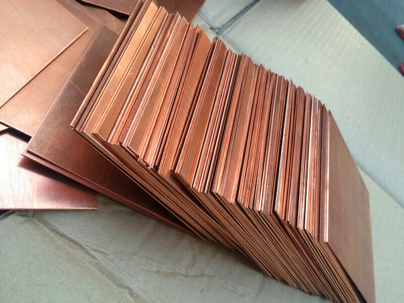 99.9% Pure Copper Cu Metal Sheet Plate Copper Sheet Solid Copper Sheet ...