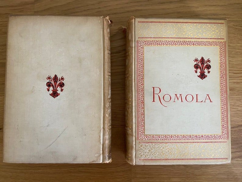Romola by George Eliot 1890 Edition 2 Volume Rare Antique Collectible ...