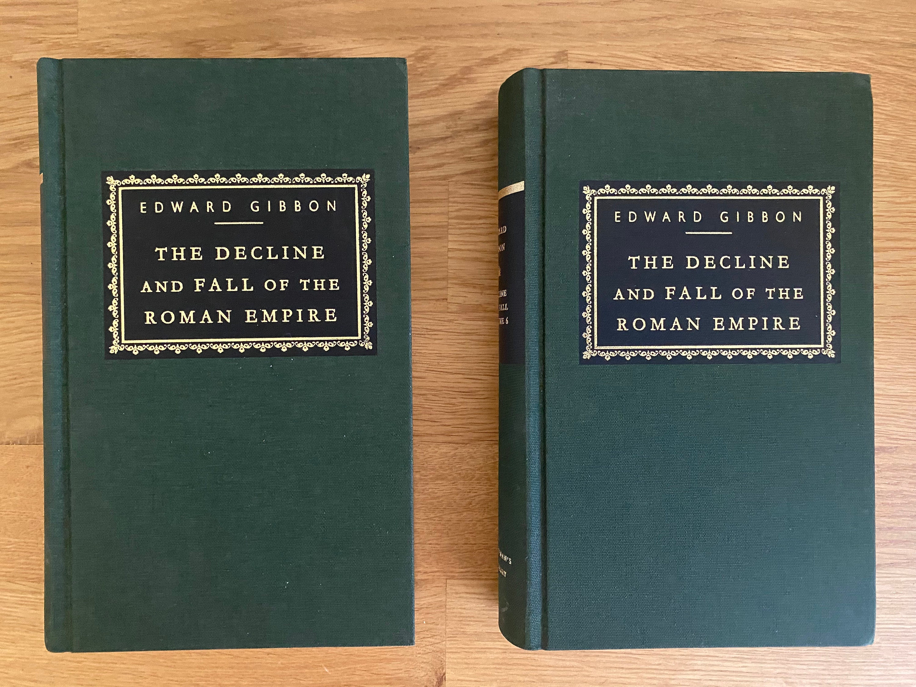 Everymans Library Decline and Fall of the Roman Empire Complete 6 ...