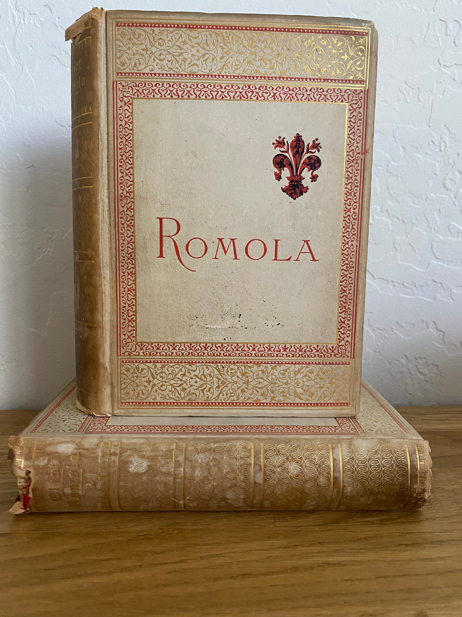 Romola by George Eliot 1890 Edition 2 Volume Rare Antique Collectible ...