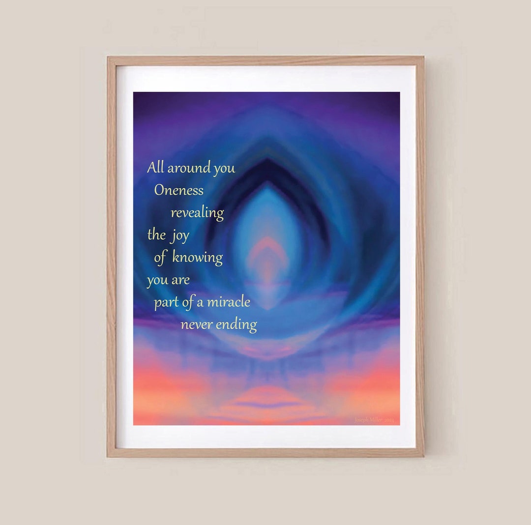 Inspirational Sunrise Shrine Art Print: Positive Spiritual Poem ...