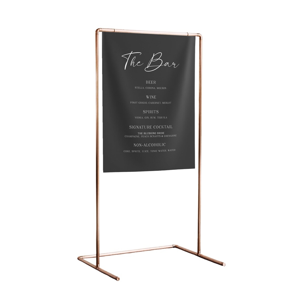 Wedding Bar Menu Banner Custom Bar Menu Sign Fabric Bar Menu - Etsy