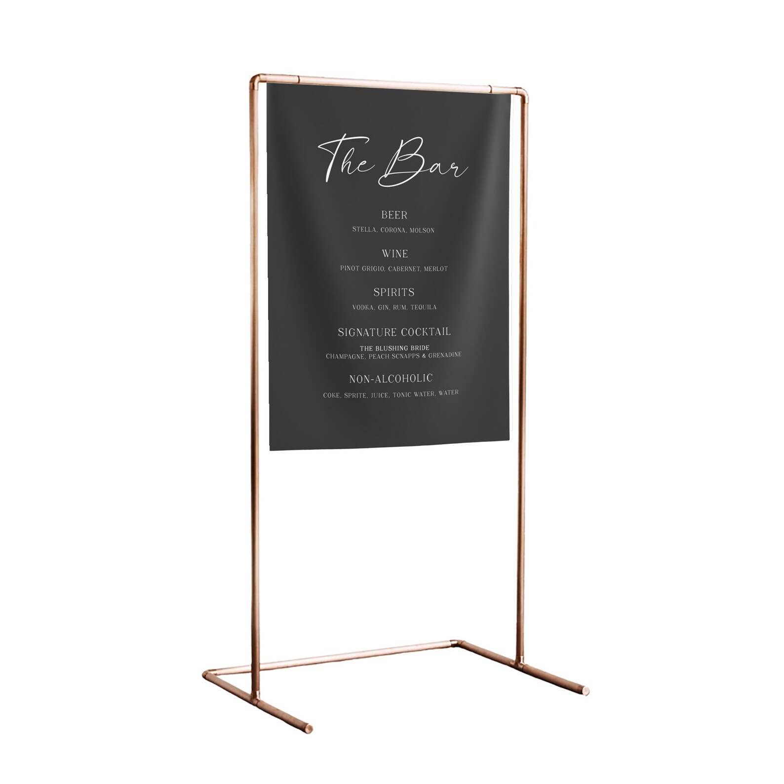 Wedding Bar Menu Banner Custom Bar Menu Sign Fabric Bar Menu - Etsy