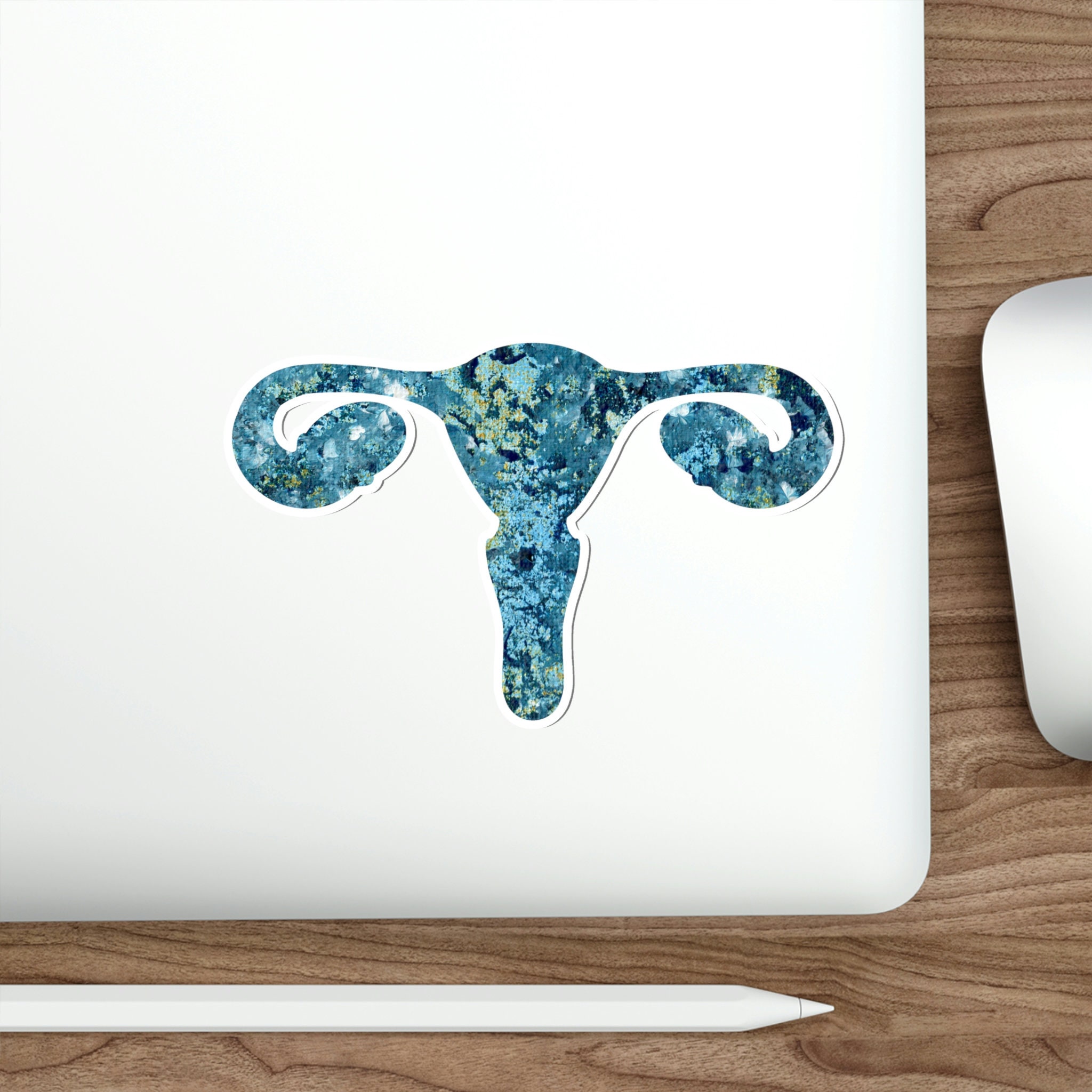 Uterus Sticker Gynecology Sticker Gynecology Art Cervical Cancer ...