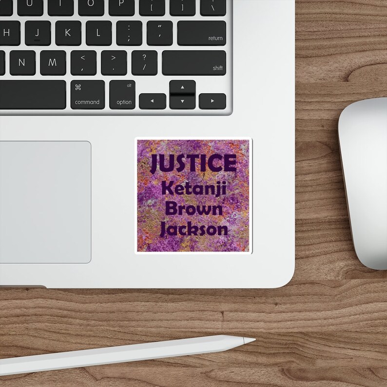 Justice Ketanji Brown Jackson KBJ Violet Text on Purple - Etsy