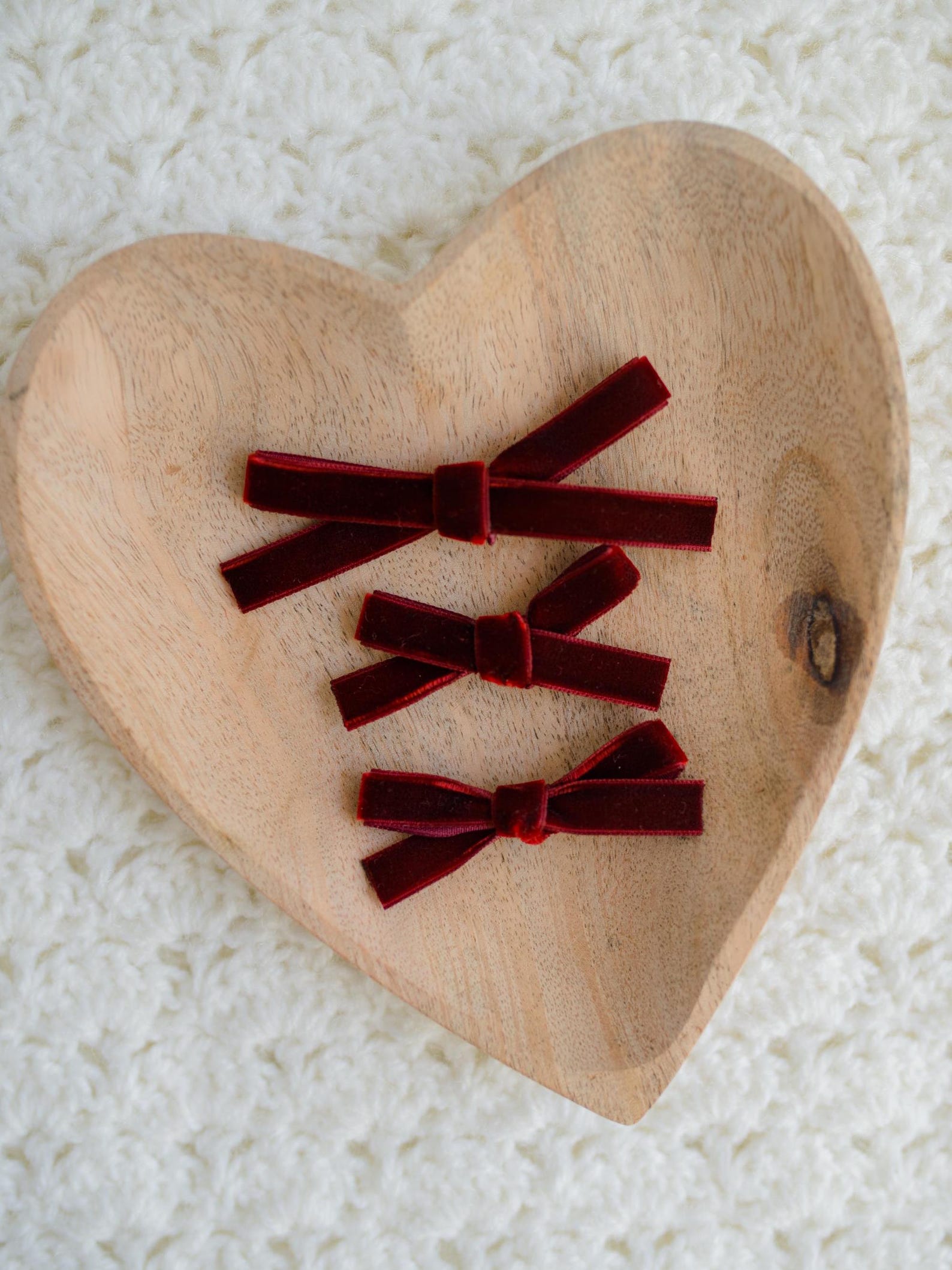 Burgundy Velvet Hair Bow | Newborn Baby Headband, Classic Toddler ...