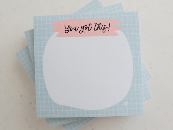 You Got This Sticky Notes to Do List Notepad Cute Sticky - Etsy