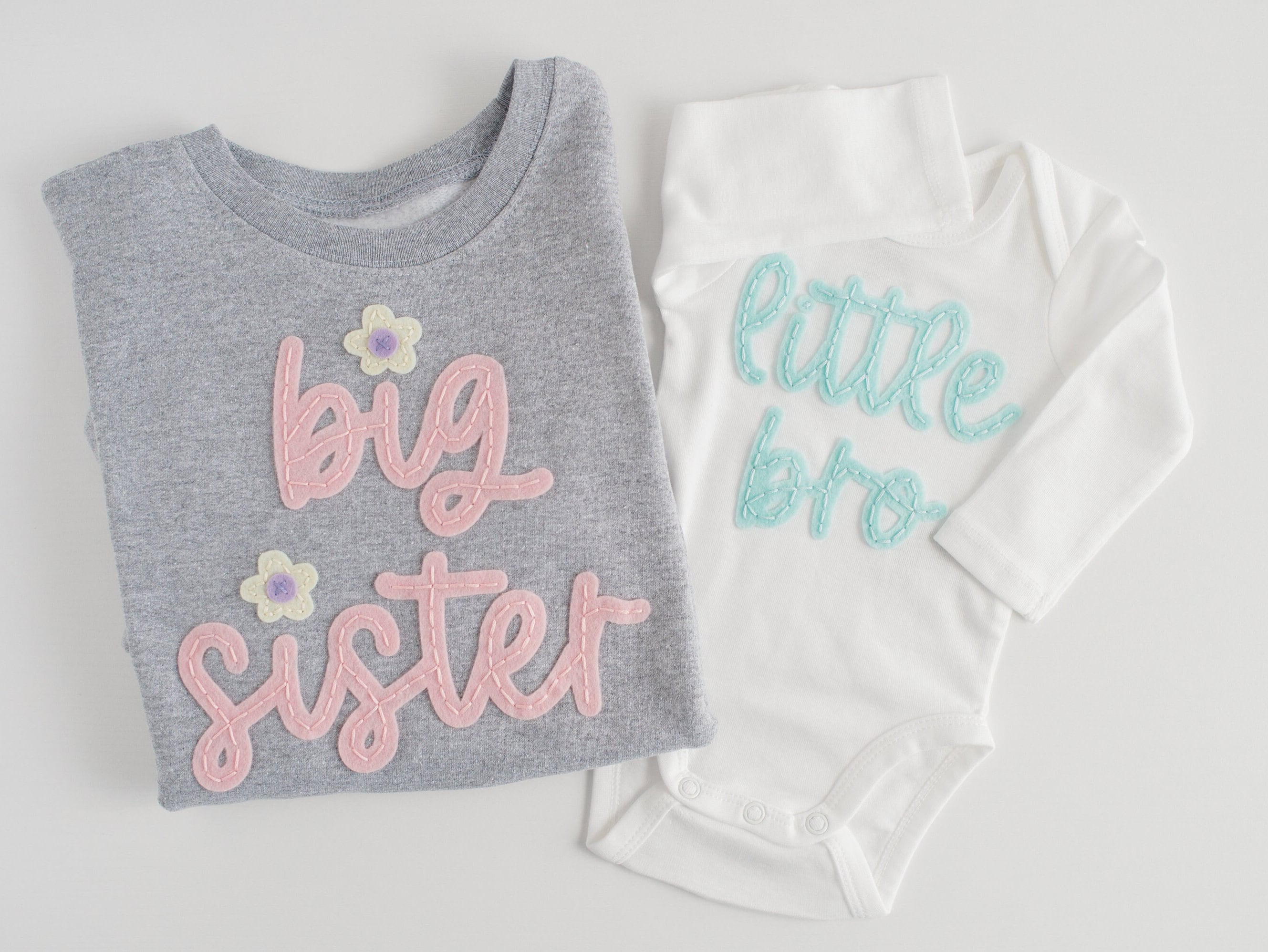 Big Brother Hand-embroidered Sweatshirt | Big Brother Shirt, Baby ...