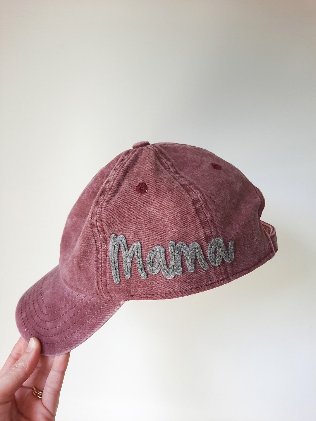 Custom Hand-embroidered Mama Hat | Mama Baseball Hat, Custom Hand ...