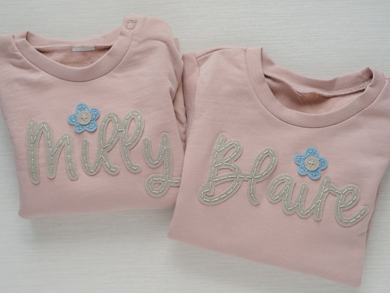 Custom Hand-embroidered Baby Toddler Sweatshirt Personalized - Etsy