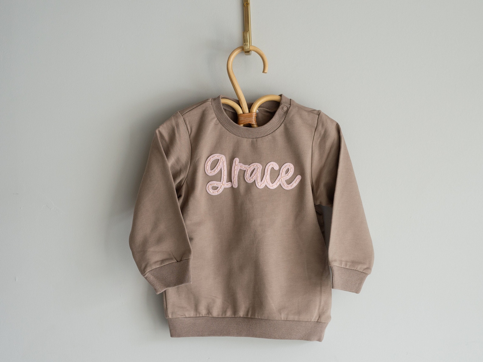Custom Hand-embroidered Baby Toddler Sweatshirt Personalized - Etsy