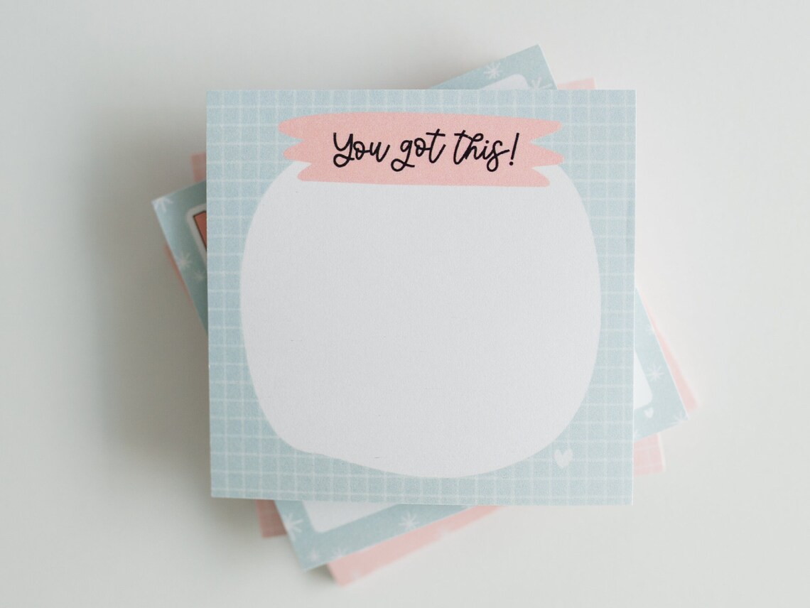 You Got This Sticky Notes to Do List Notepad Cute Sticky - Etsy