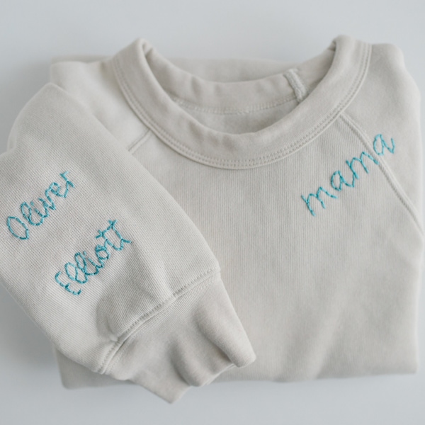 Hand Embroidered Sweatshirt - Etsy