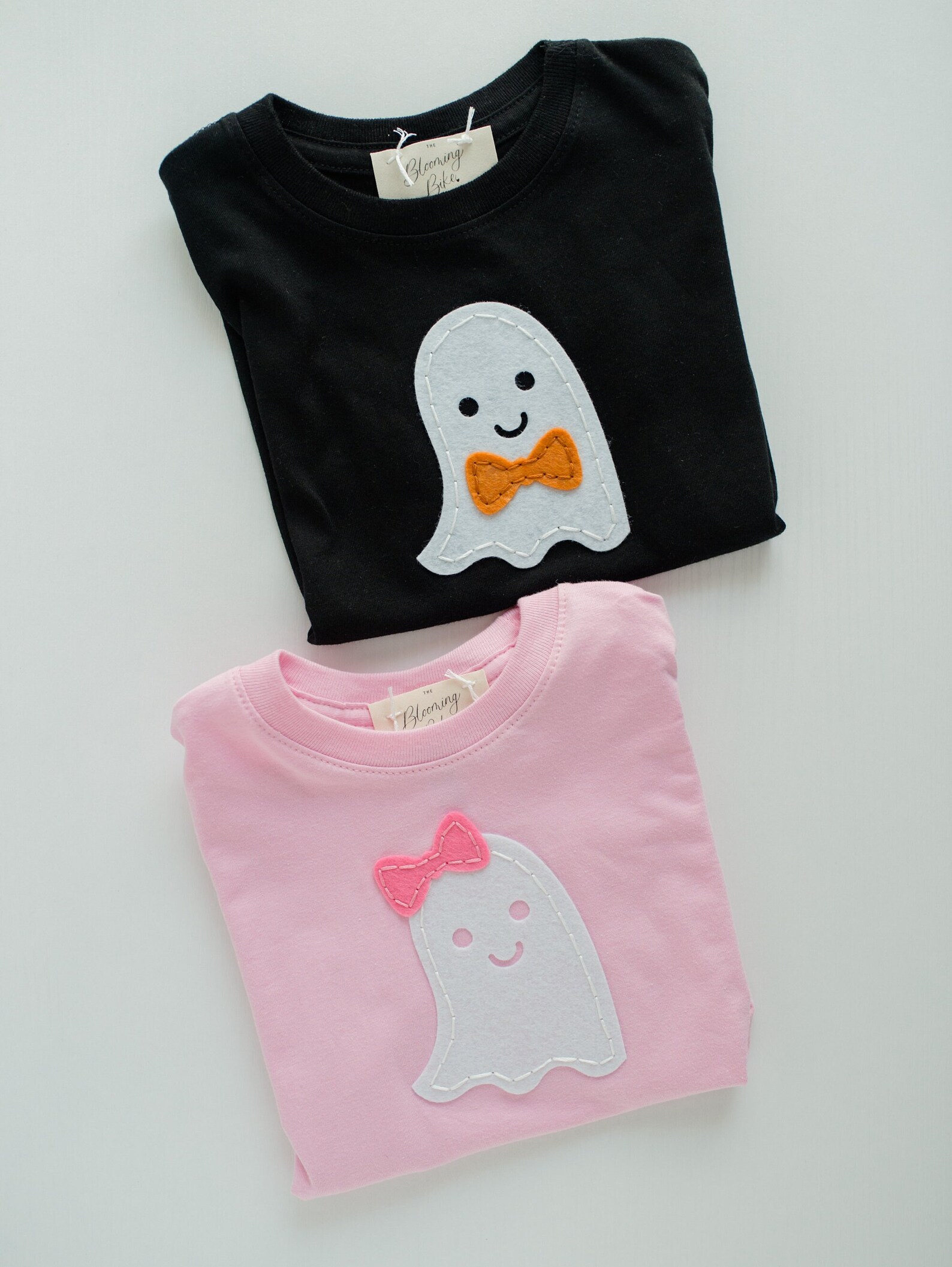 Hand-embroidered Ghost Baby Toddler T-shirt | Halloween Embroidery ...
