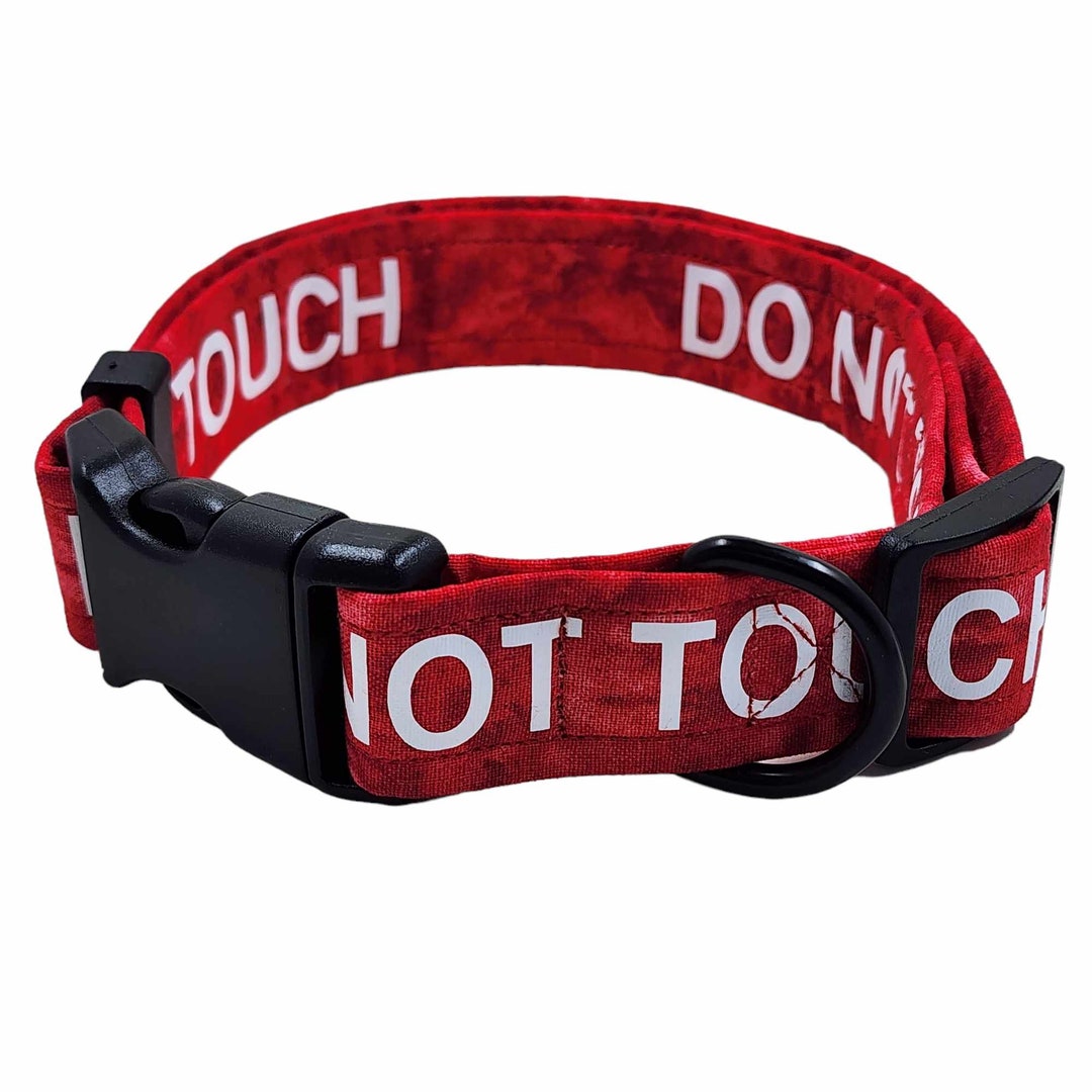 Warning Message Dog Collar, Do Not Touch, Traffic Light System Dog ...
