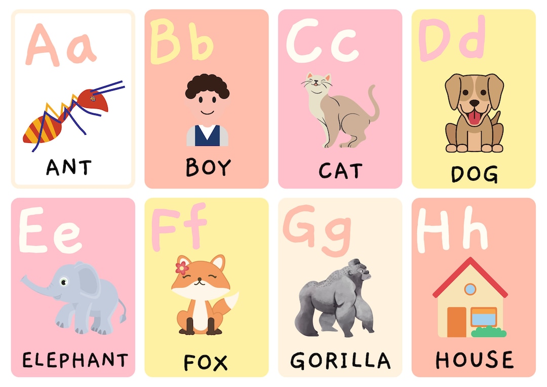 Alphabet Flash Cards For Kids Printable Digital Download Etsy alphabet-flash-cards-for-kids-printable-digital-download-etsy