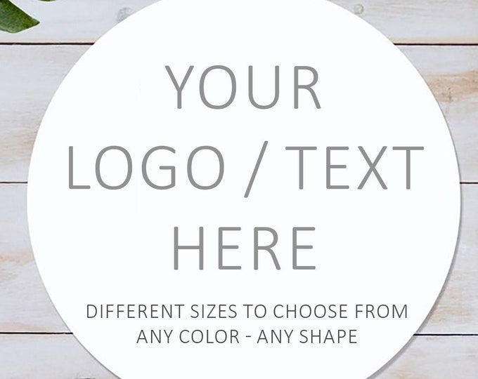 Any Size | Custom Rectangle Sticker | Personalized Rectangle Labels ...