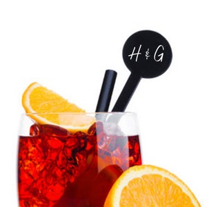 Custom Stir Stick Stickers for Cocktail Drink Stirrers Personalized ...