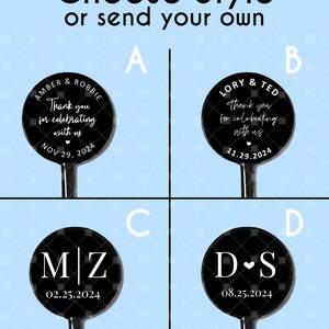Custom Stir Stick Stickers for Cocktail Drink Stirrers Personalized ...