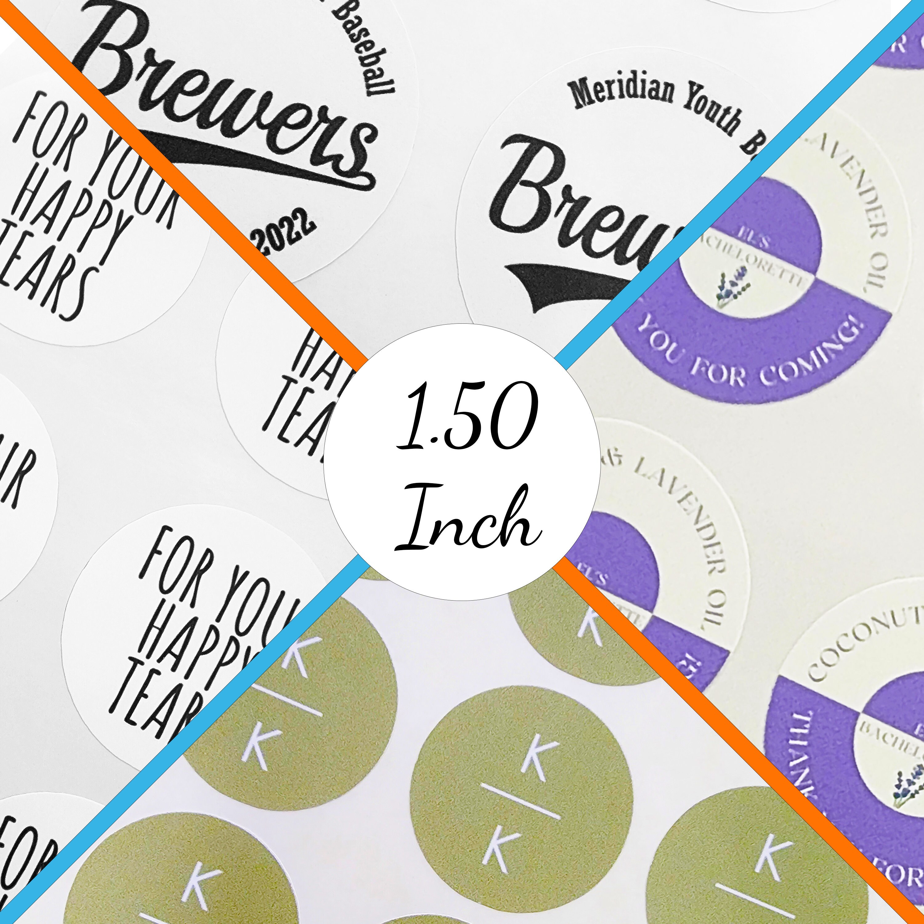 Any Size Custom Round Business Logo Personalized Text - Etsy