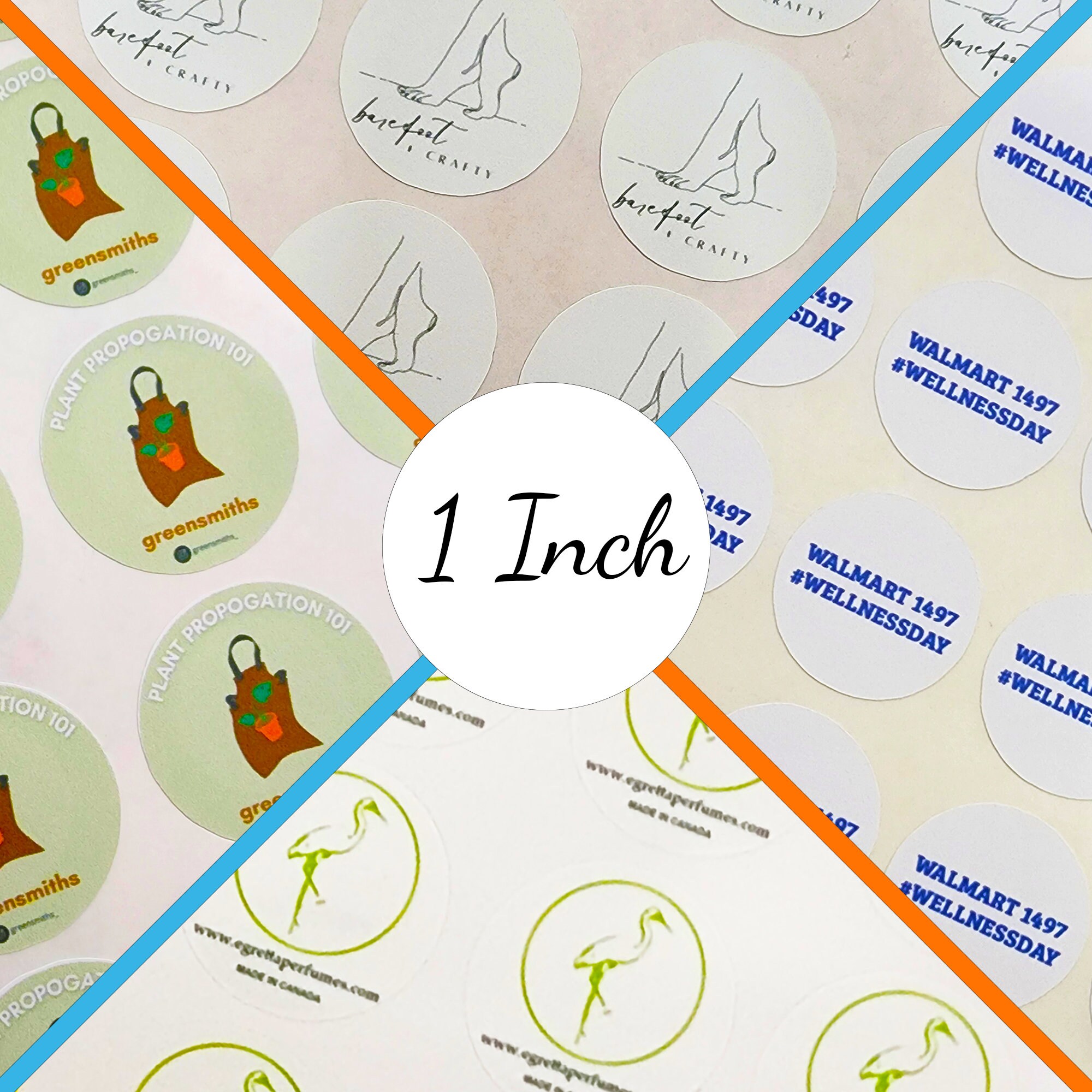 Any Size Custom Round Business Logo Personalized Text - Etsy
