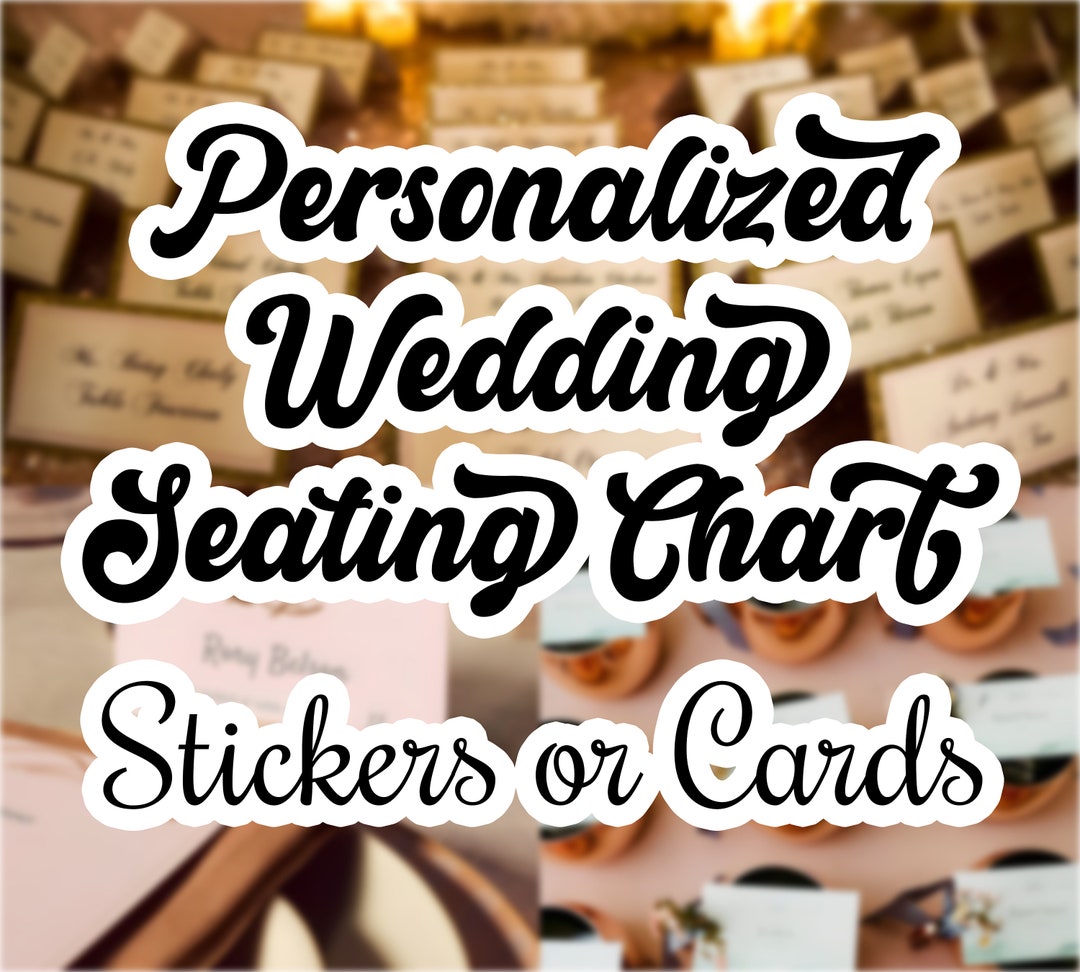 Custom Wedding Seating Chart Labels and Cardstock - Etsy