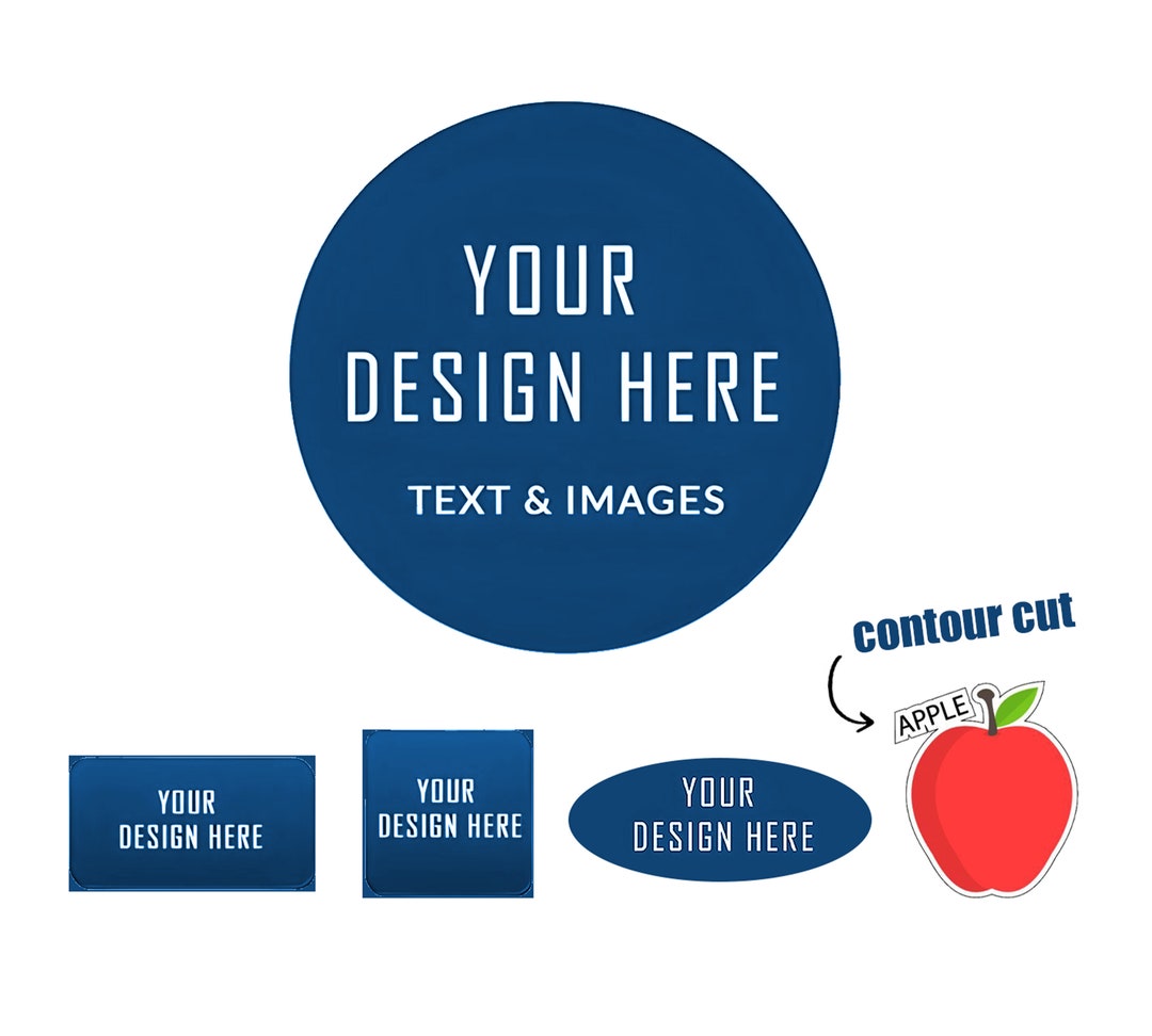 Custom Sticker Labels | Logo | Round, Square, Rectangle - Etsy