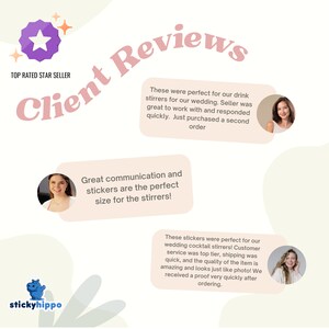 Custom Stir Stick Stickers for Cocktail Drink Stirrers | Personalized ...