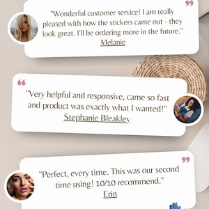 Any Size | Custom Rectangle Sticker | Personalized Rectangle Labels ...