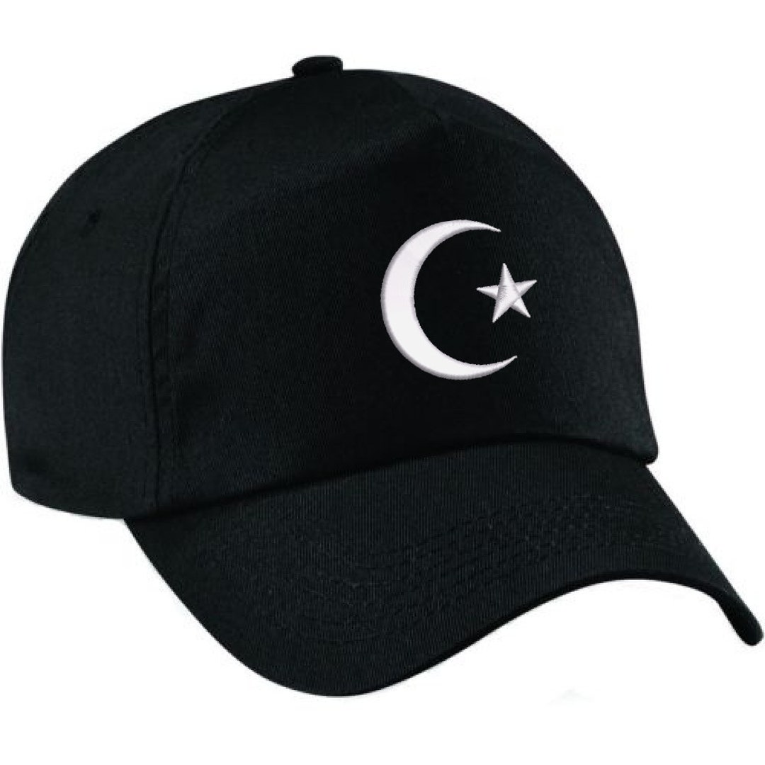 Star and Crescent Logo Embroidered Black Cap - Etsy