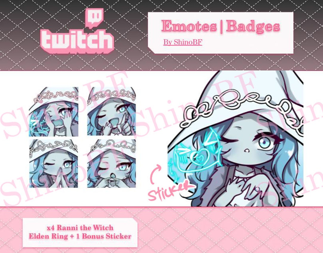 Ranni the Witch 4x Emote Pack for Twitch/discord With BONUS STICKER - Etsy