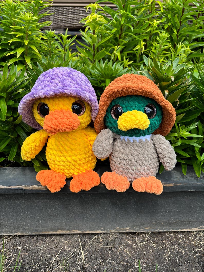 Ducky Digital Crochet Pattern, Low Sew (PDF Pattern) - Etsy
