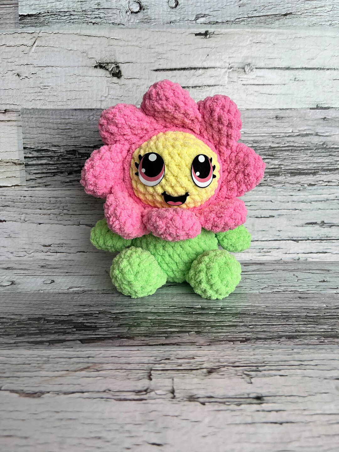 Daisy Flower Buddy Huggable Crochet Plushie Toy, Flower Buddy, Crochet ...