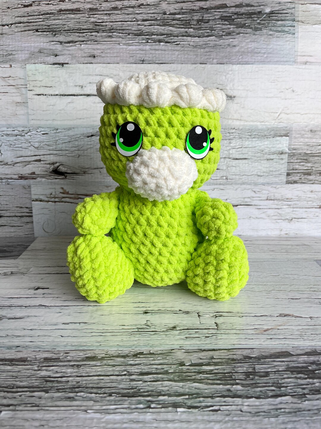 Huggable Pachycephalosaurus Plushie Handmade Crochet Dinosaur Soft ...