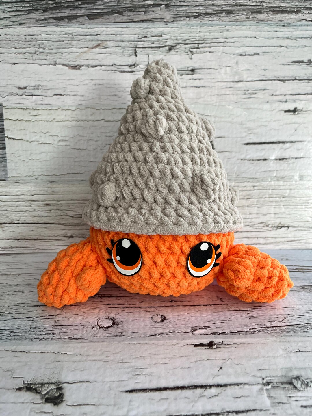 Kai the Crab Plushie Handmade Crochet Huggable Crab Soft Polyfil ...