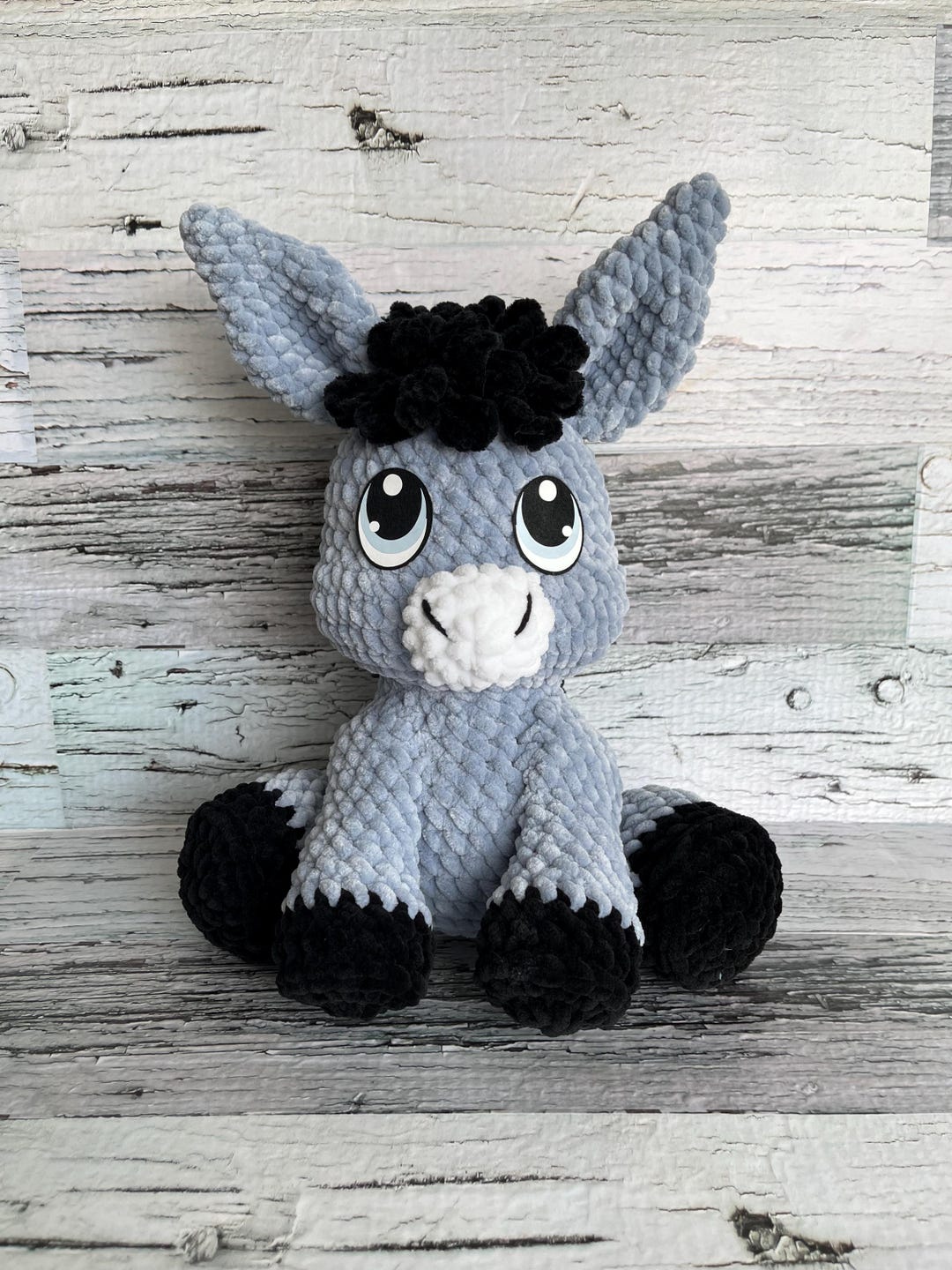 Dylan the Donkey Crochet Plushie Crochet Stuffed Animal Perfect Gift ...