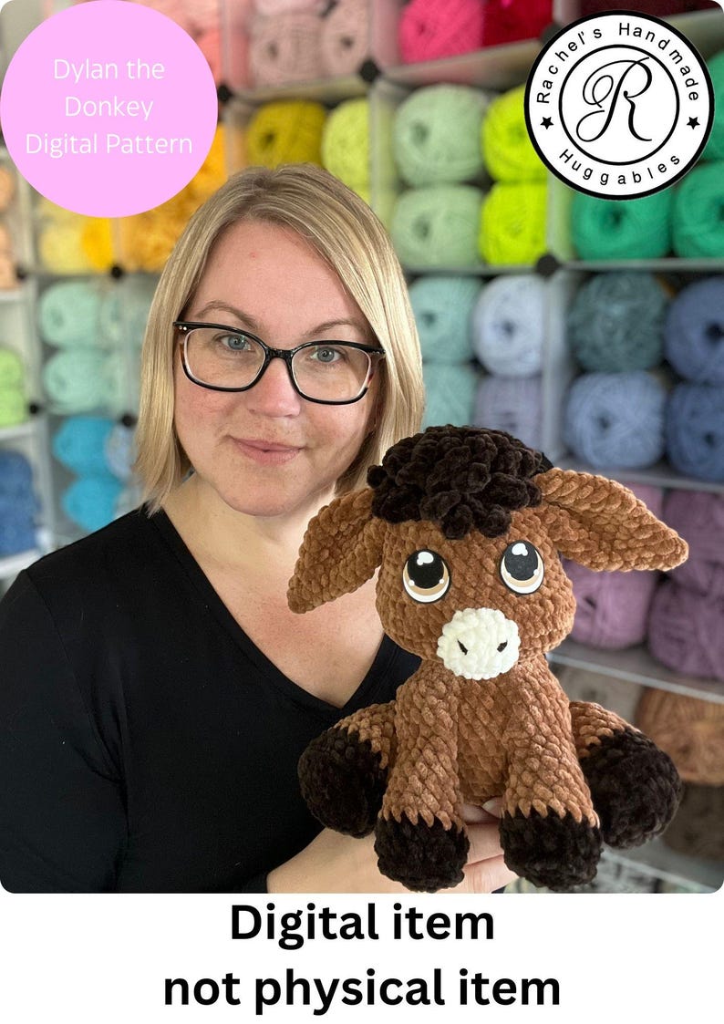 Dylan the Donkey Digital Crochet Pattern (PDF Pattern) - Etsy