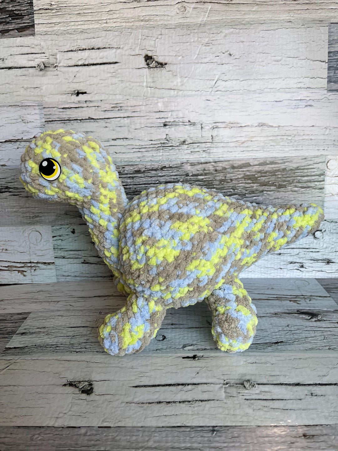 Bo the Bronty Plushie Handmade Crochet Huggable Brontosaurus Soft ...