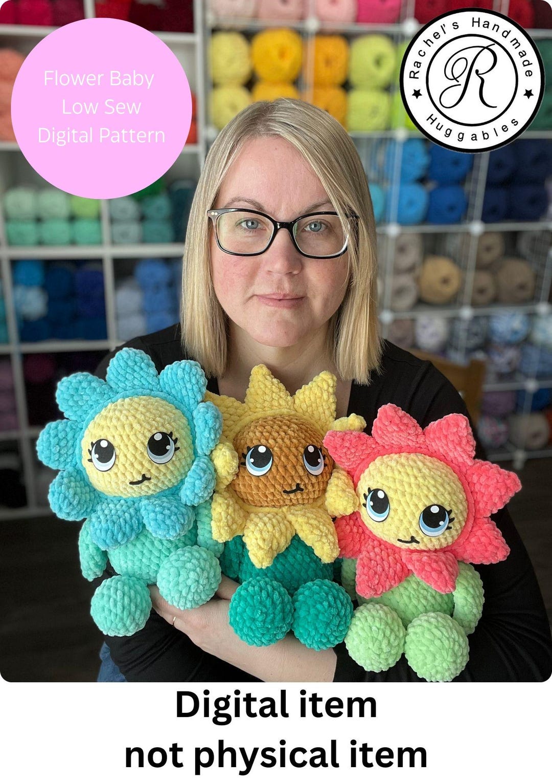 Flower Babies Digital Crochet Pattern, Low Sew (PDF Pattern) - Etsy