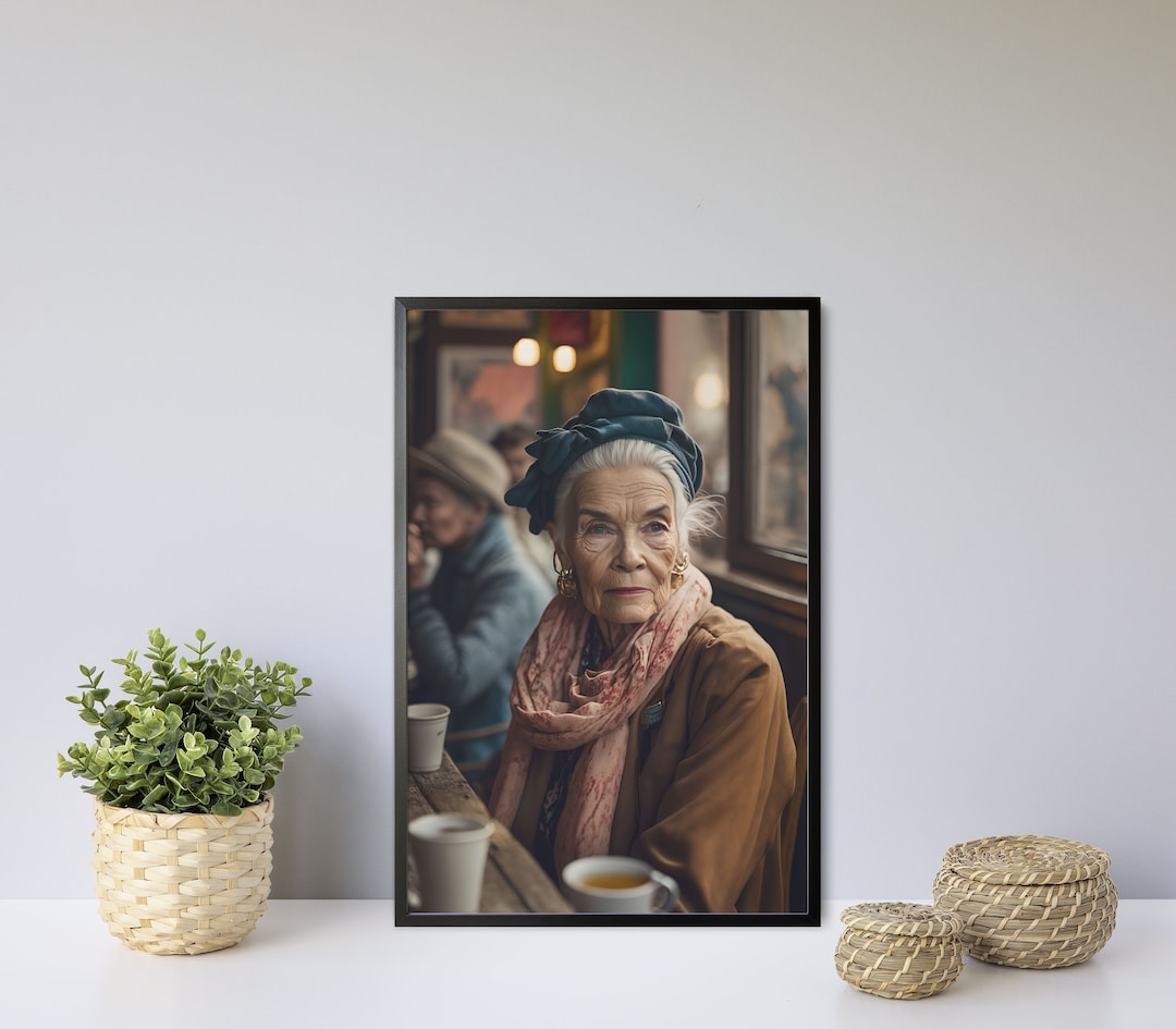 Elegant Woman Portrait, Female Portrait, Woman Art, Poster Print ...