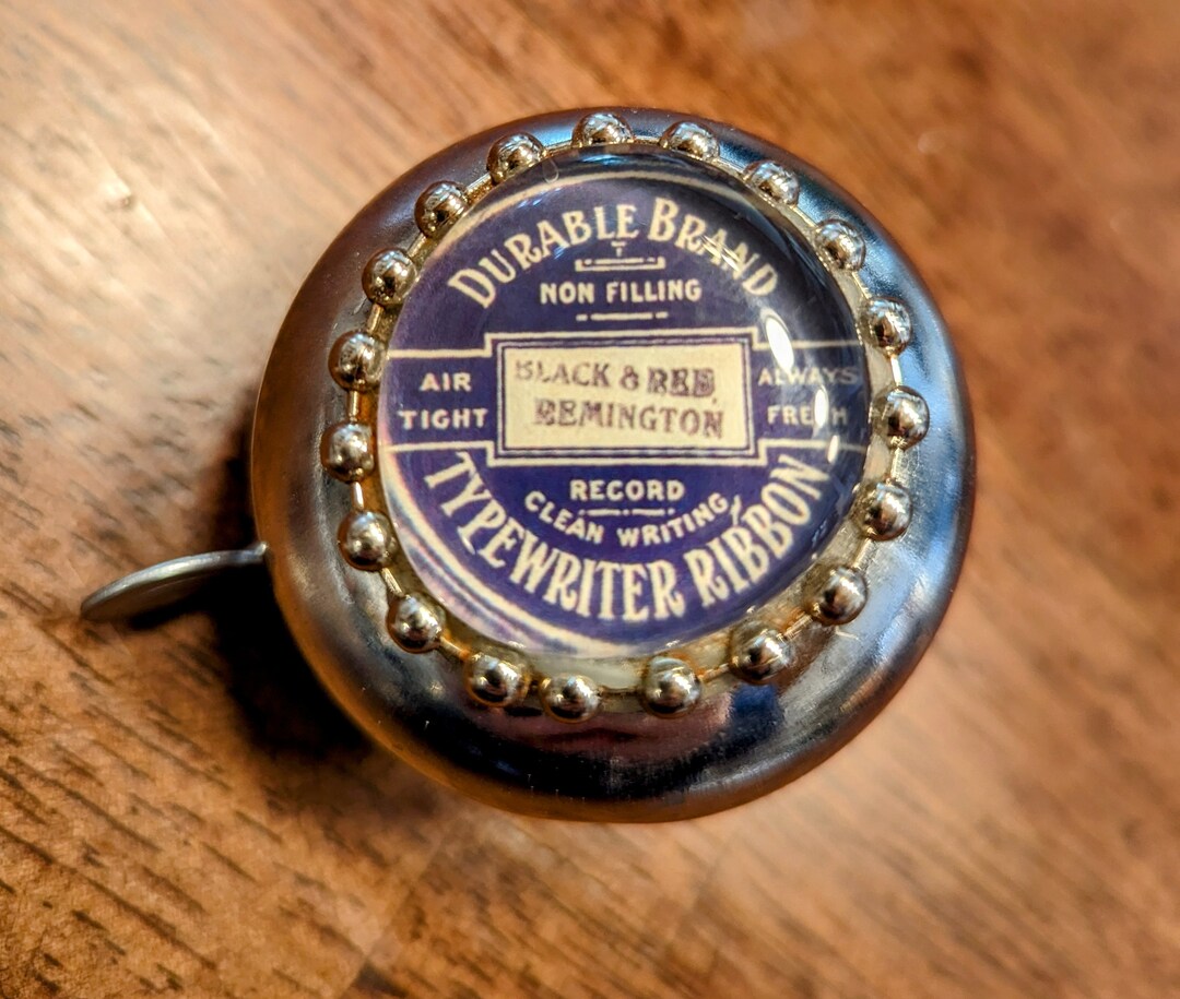 Art Bike Bicycle Bell With Typewriter Tape Motif Perfect for Writers - Etsy