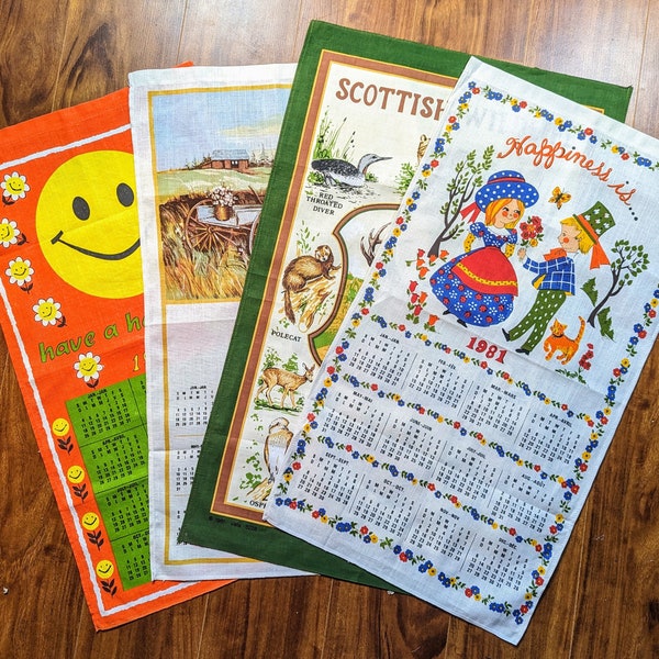Calendar Tea Towels - Etsy