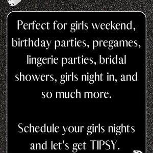 Tipsy Land Girls Night Game, Girls Night Out, Party Drinking Board Game ...