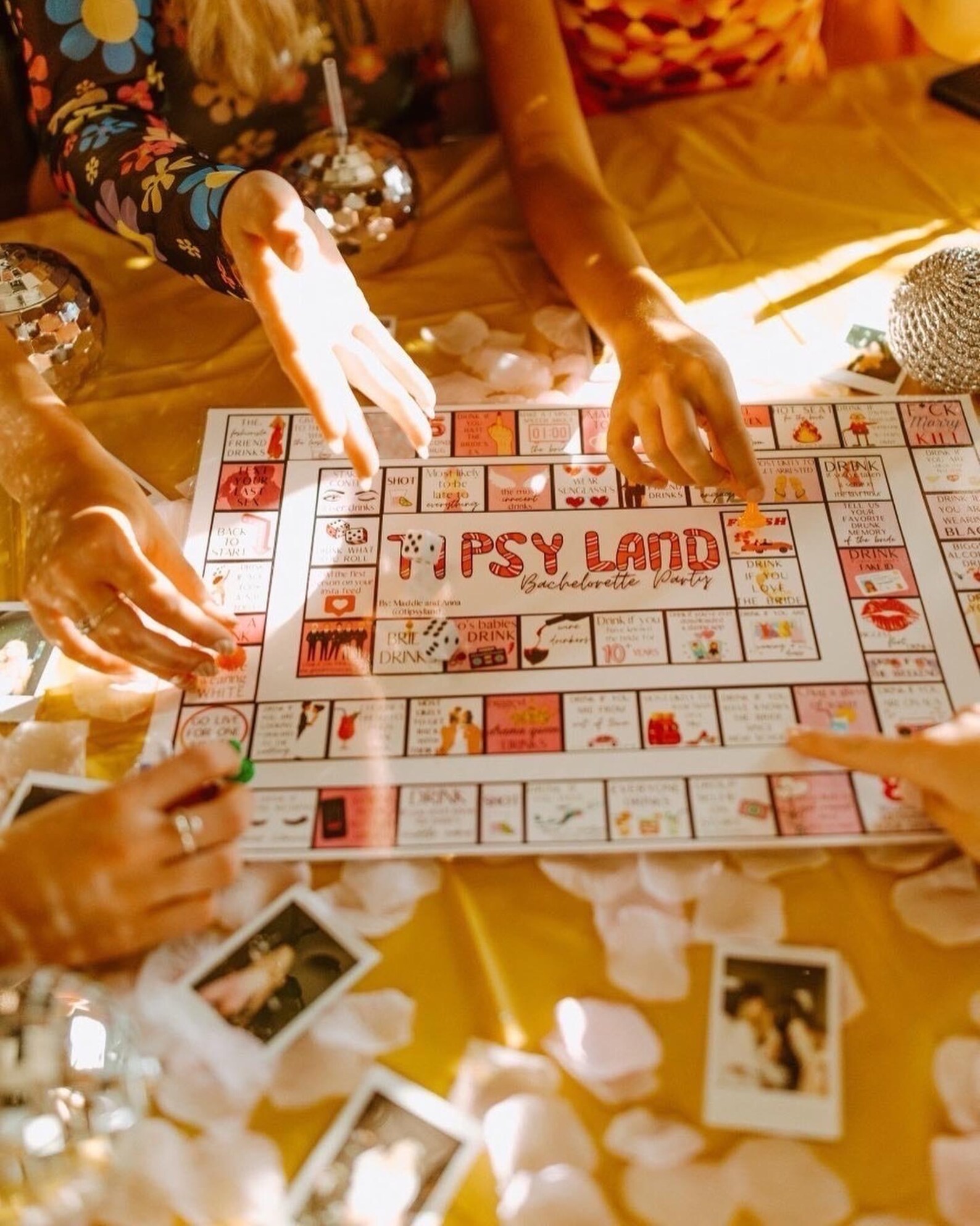 Tipsy Land Bachelorette Party DISCOUNTED LAMINATED BOARD Game Clean Out ...