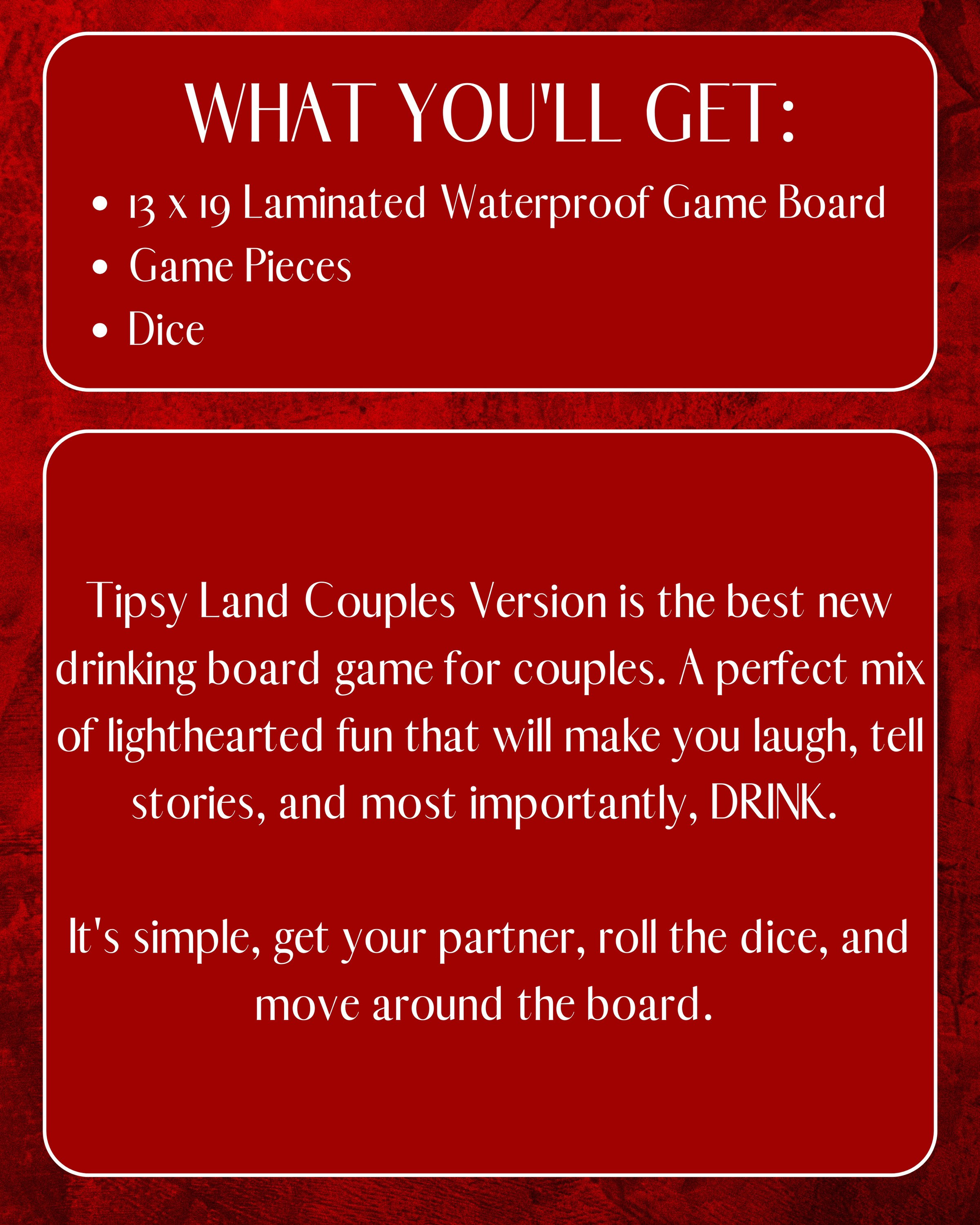 Tipsy Land Couples Drinking Board Game Date Night Perfect - Etsy Australia