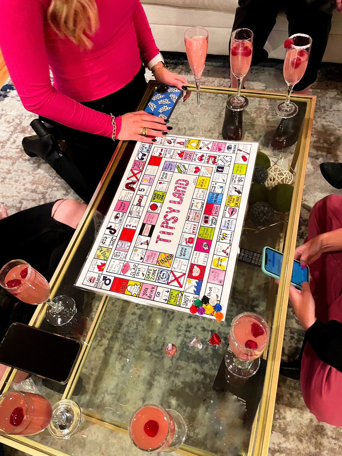 Tipsy Land Party Adult Drinking Board Game Game Night - Etsy