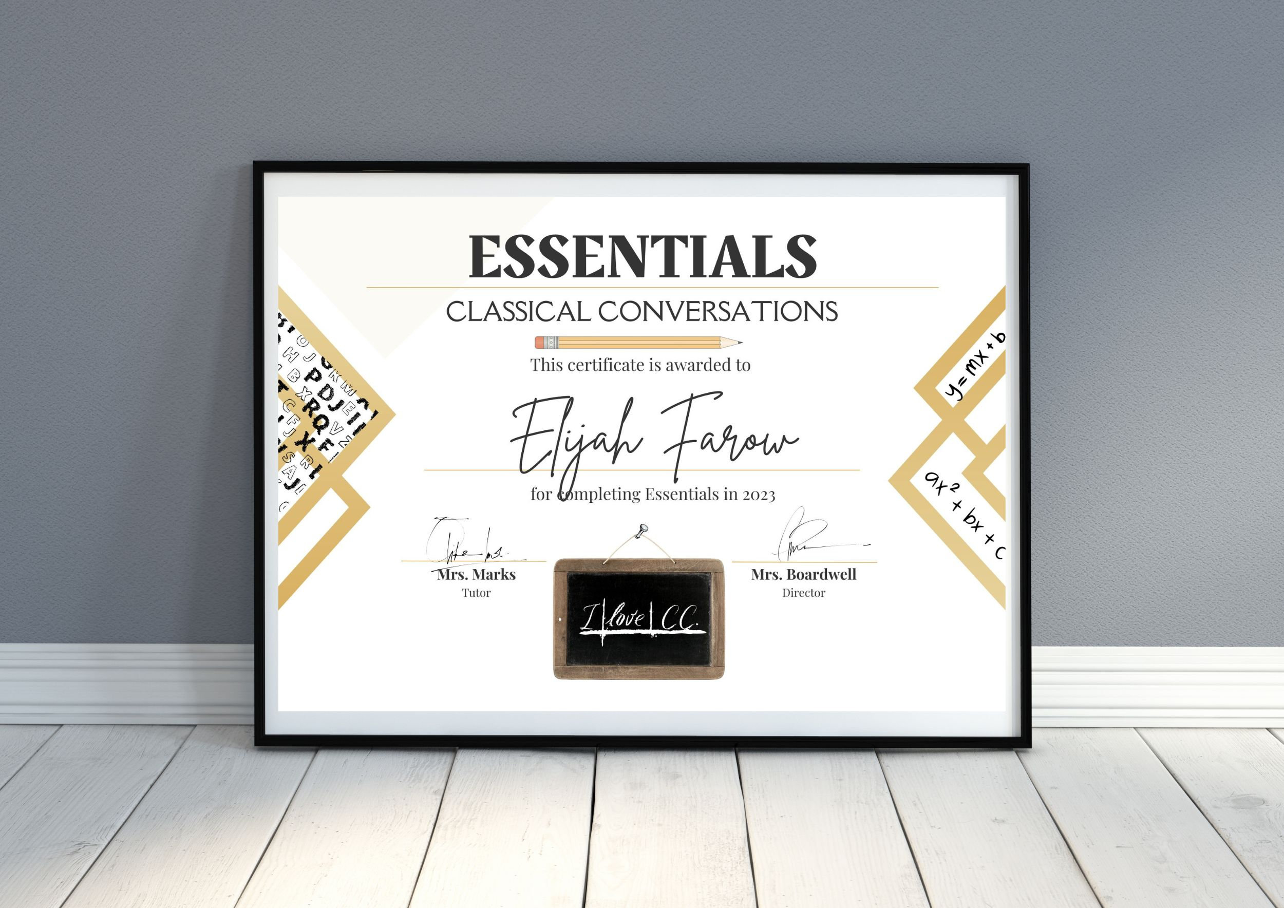 Classical Conversations ESSENTIALS Certificate BUNDLE, CC End of Year ...